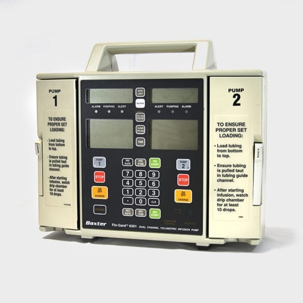 Baxter 6301 Flo-Gard Dual Channel IV Infusion Pump Refurbished